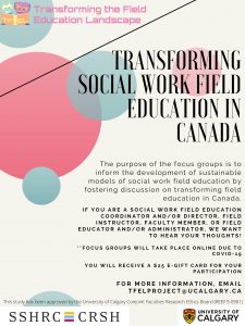 focus-group-poster-online- Transforming the Field Education Landscape ...